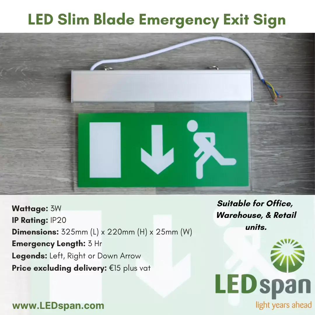 LEDspan's Quality LED Floodlights, Down Lights & Emergency Exit Signs ...